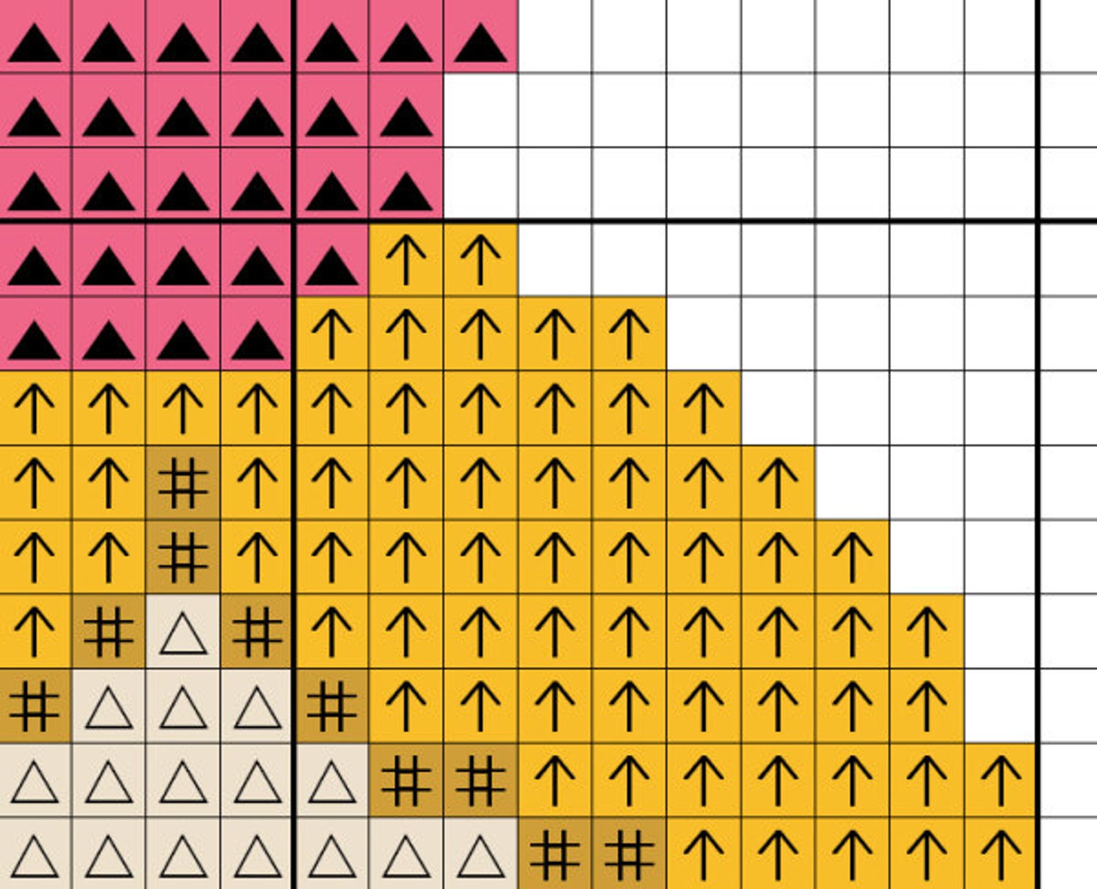 Little Pink Princess With A Crown Counted Cross Stitch Pattern - PDF ...