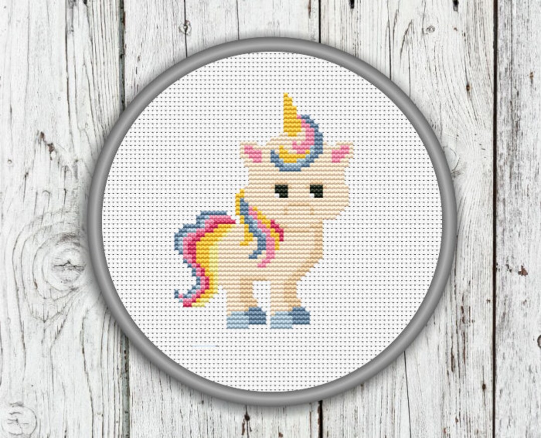Unicorn Counted Cross Stitch Pattern - PDF, Instant Download - Etsy