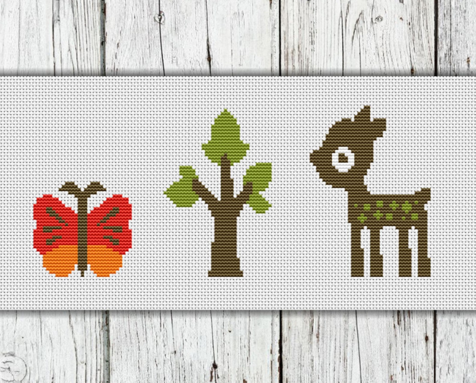 Cute Animals Counted Cross Stitch Pattern, Zoo Collection -PDF, Instant ...