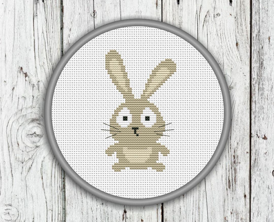 Little Bunny Cross Stitch Pattern, Animals Needlepoint Pattern - PDF ...