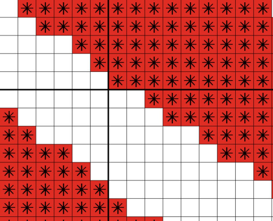 Love Letters and Heart Counted Cross Stitch Pattern PDF | Etsy