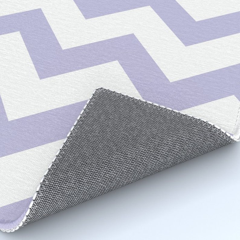 Lilac Chevron Area Rug Lilac and White Nautical Chevron - Etsy