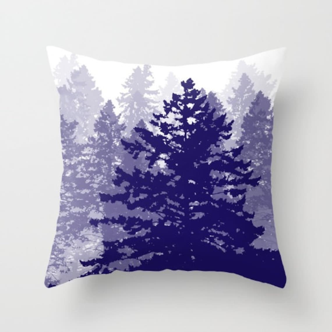 Pine Trees Pillow Cover / Tree Pillow Cover / Forest Pillow - Etsy