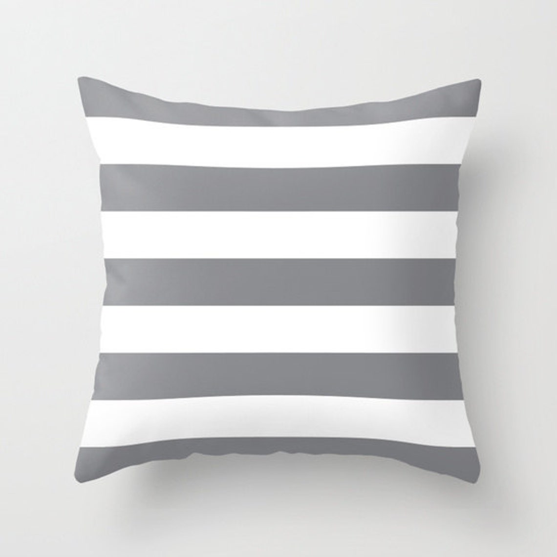 Stripes Pillow Striped Pillow Gray and White Stripes - Etsy