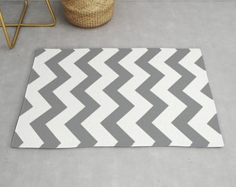 Chevron Area Rug | Etsy