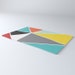 Geometric Triangles Area Rug Triangles Rug Mid Century - Etsy