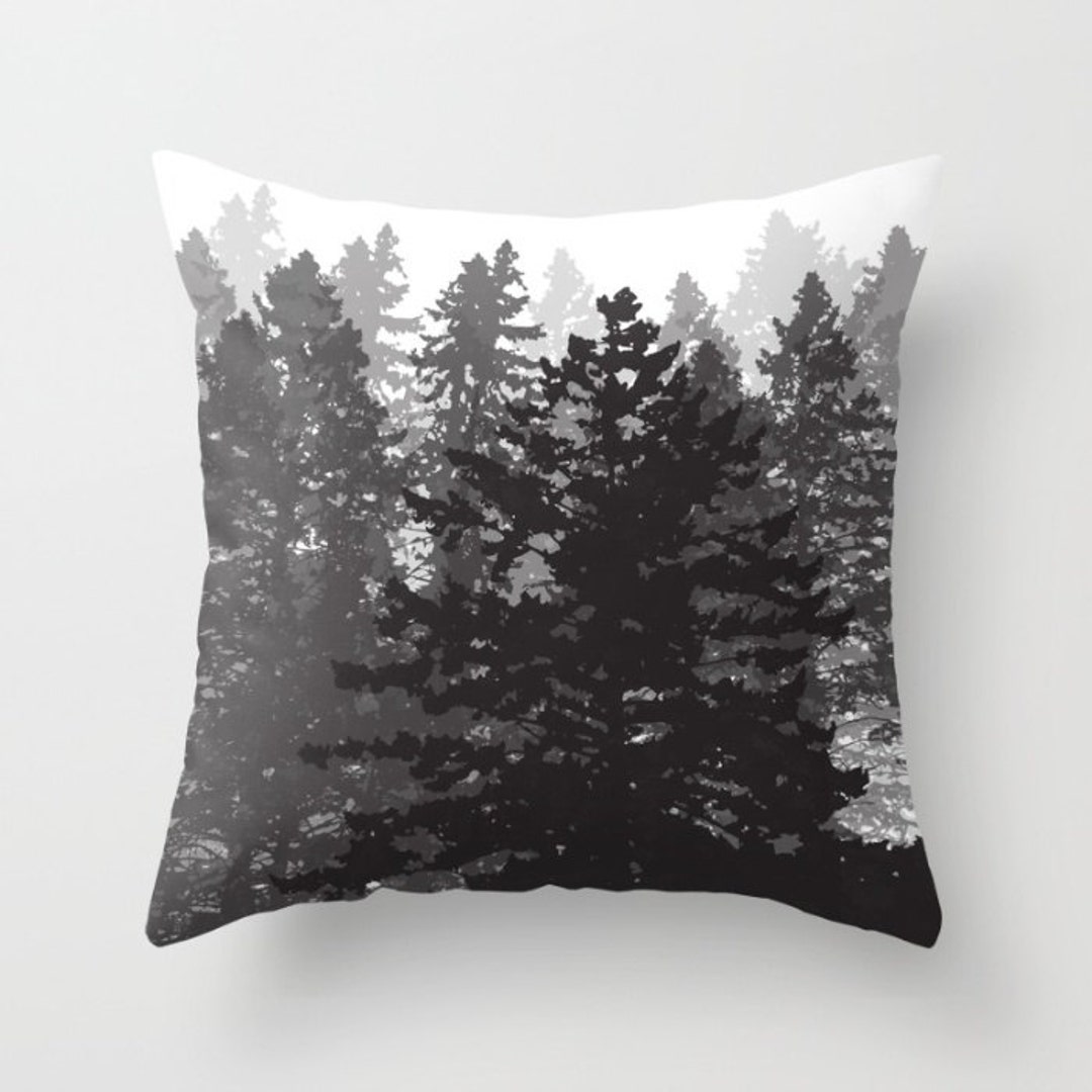 Tree Pillow / Pine Trees Pillow / Forest Pillow / Woodland Pillow ...