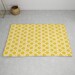 Honeycomb Pattern Area Rug Mustard Yellow Rug Geometric Area Rug Mid ...