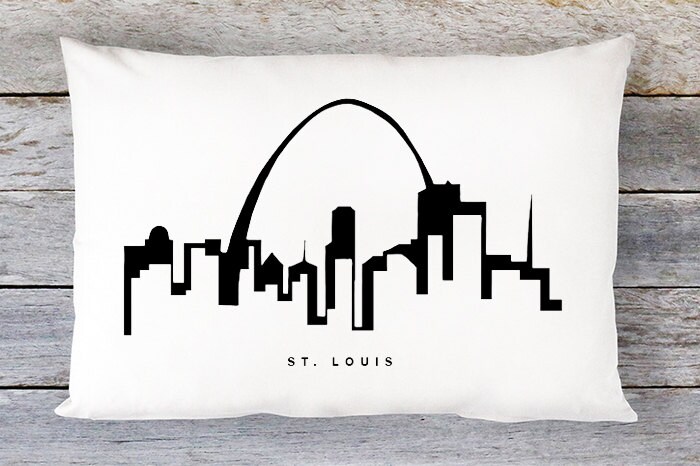 St Louis Skyline Pillow St Louis Skyline Throw Pillow | Etsy
