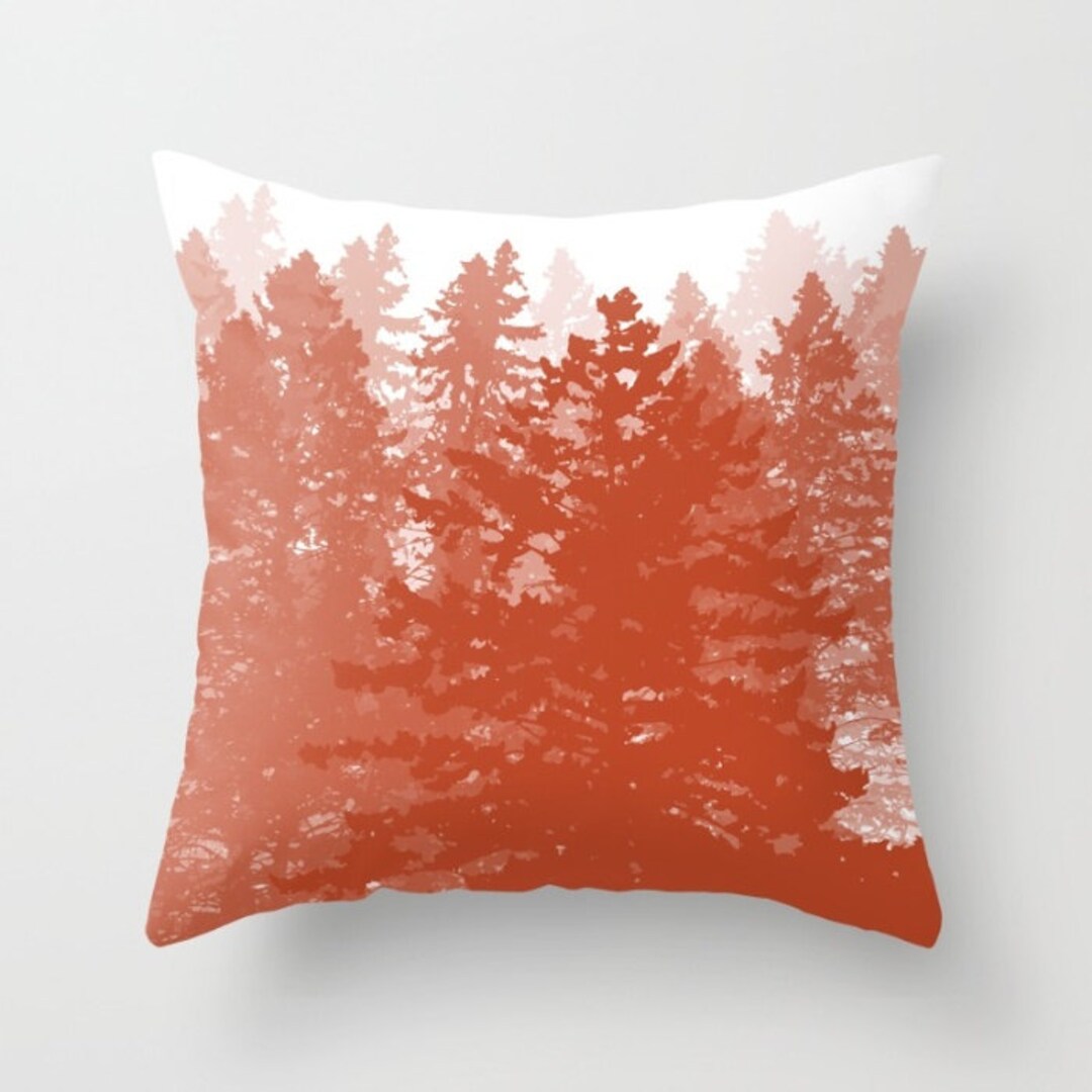 Pine Trees Pillow Cover / Tree Pillow Cover / Forest Pillow Cover ...