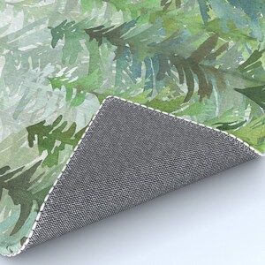 Green Trees Area Rug, Pine Trees Green and White Area Rug, Modern Area ...