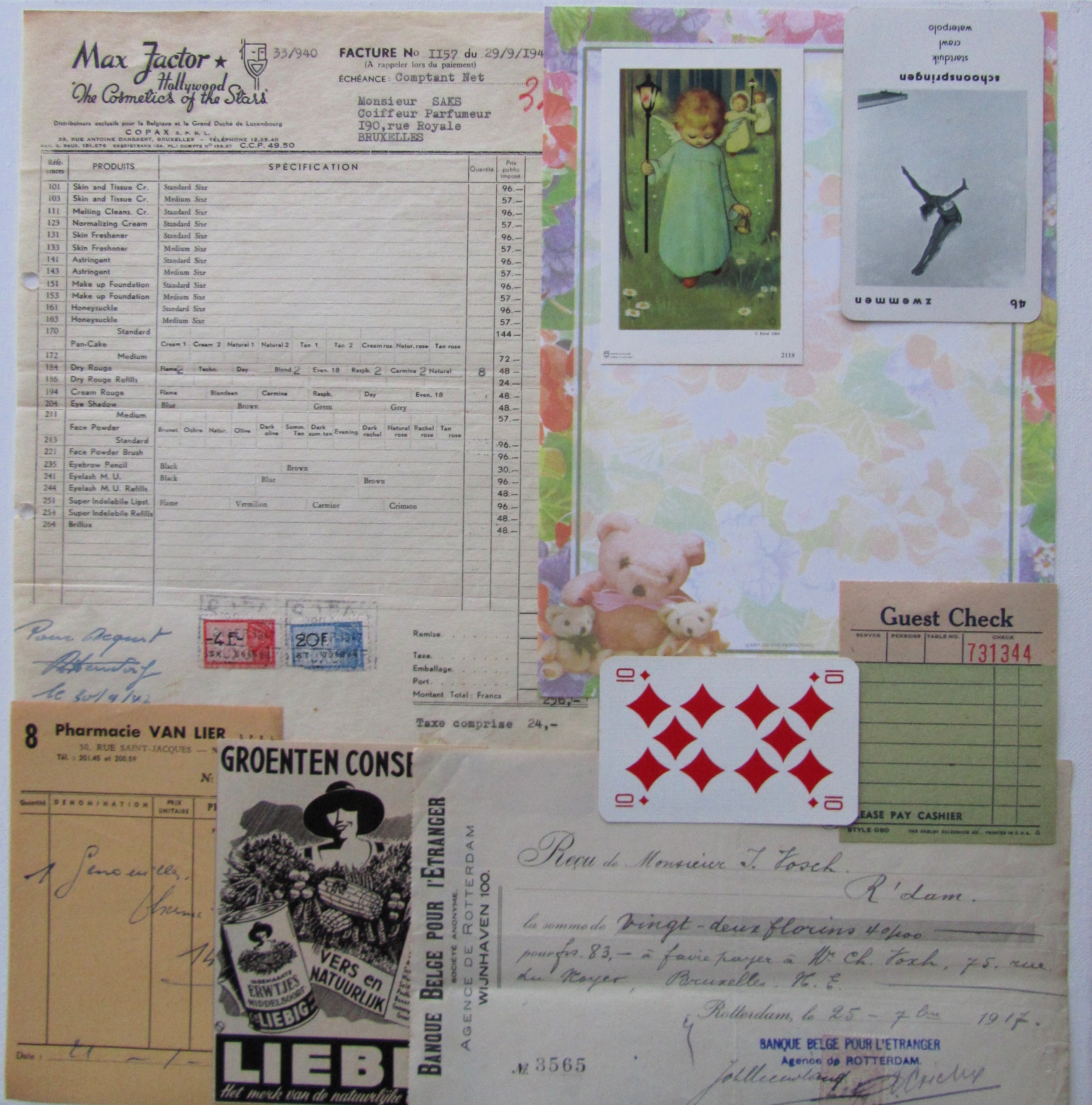 Vintage Ephemera Pack, 50 Pieces, Srapbooking, Collages, Junk Journal ...