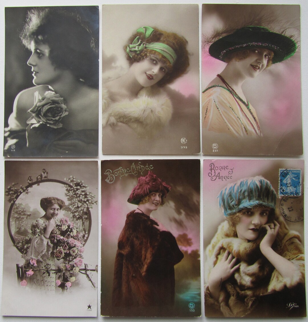 Vintage Postcards Women, Antique Postcards, Old Postcards Women - Etsy