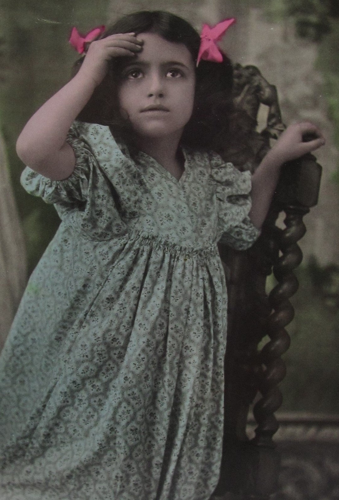 Original Glossy Vintage Postcard of a Beautiful Girl, Antique Postcards ...