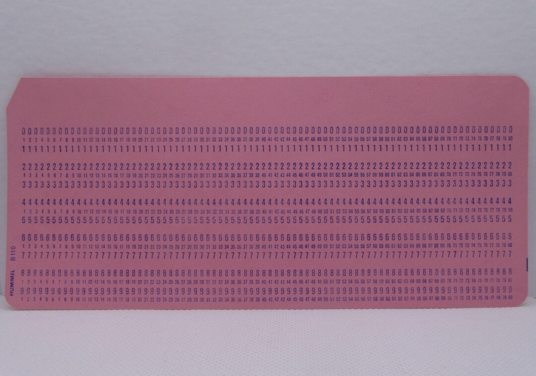 Vintage IBM Punch Cards, Set of 20 Punch Cards, Junk Journal Supplies ...