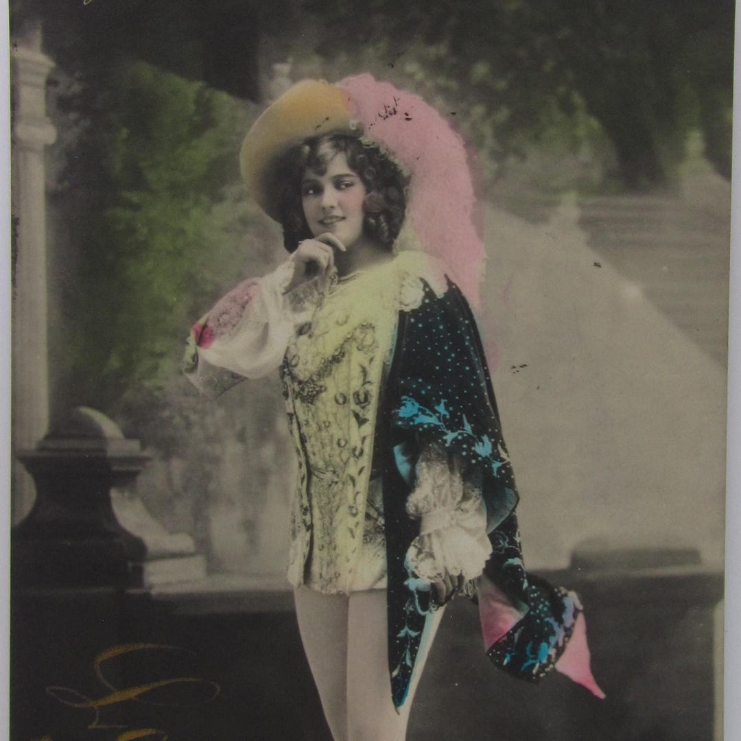 Original Old Postcard of Actress, Model, Singer and Dancer Arlette ...