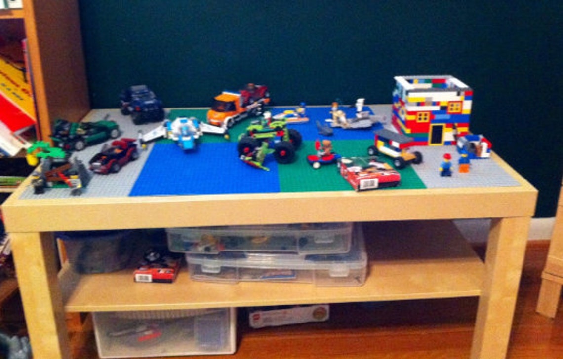 Building Block Table 35 by 21 With Storage | Etsy