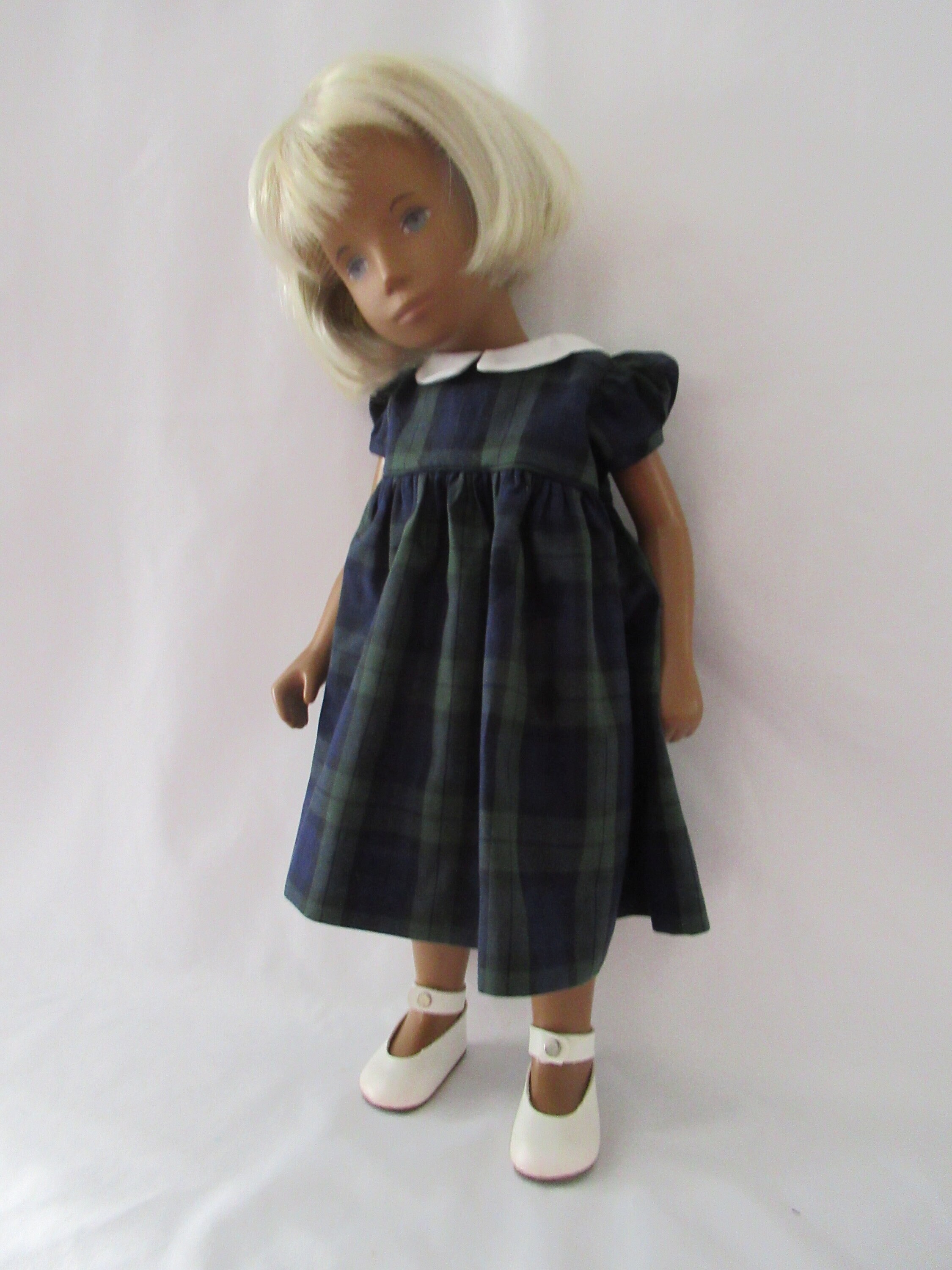 Sasha Doll Clothes A Lovely Green And Navy Blue Highland Etsy