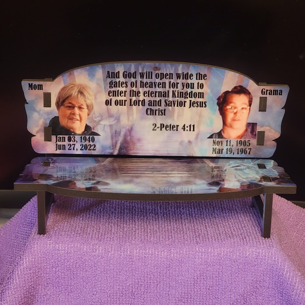 Memorial Bench - Etsy