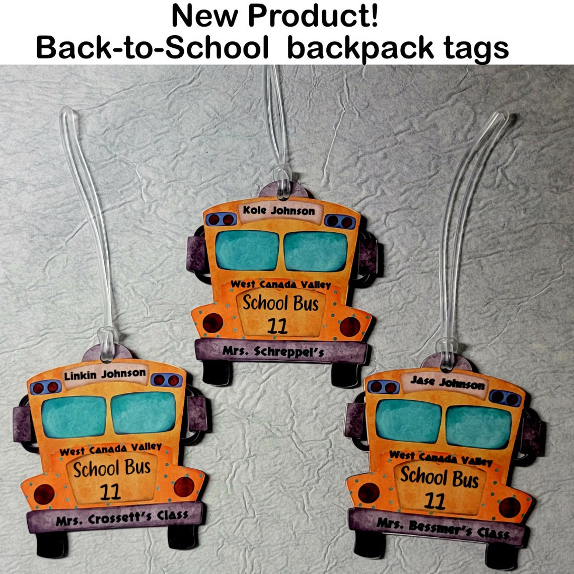 Backpack ID Tag - Etsy
