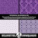 Purple Floral Digital Paper "20 VINTAGE Purples" With 20 Purple Floral ...