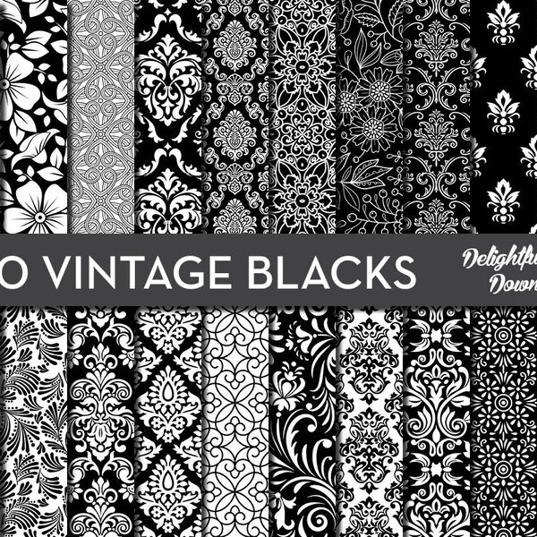 Black Grey Damask - Etsy