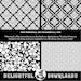 Vintage Black and White Digital Paper Set, Seamless Textures, Vintage ...