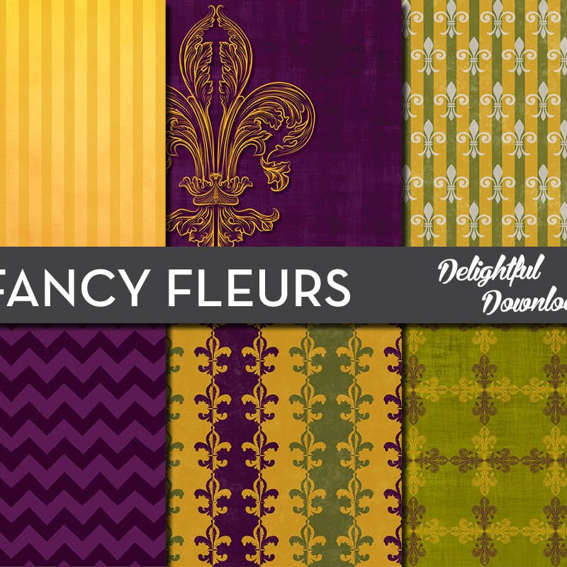 Mardi Gras Chevron - Etsy