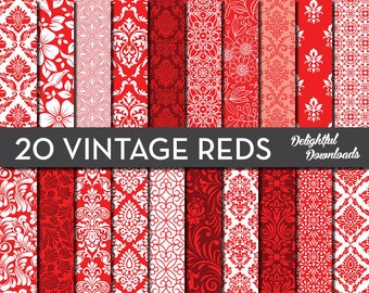 Damask Digital Paper | Etsy