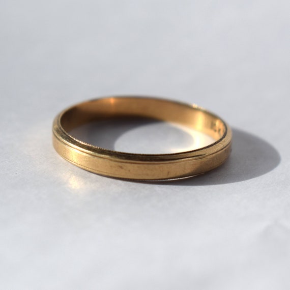 ANTIQUE Classic Gold Band 10k Yellow Gold - Gem