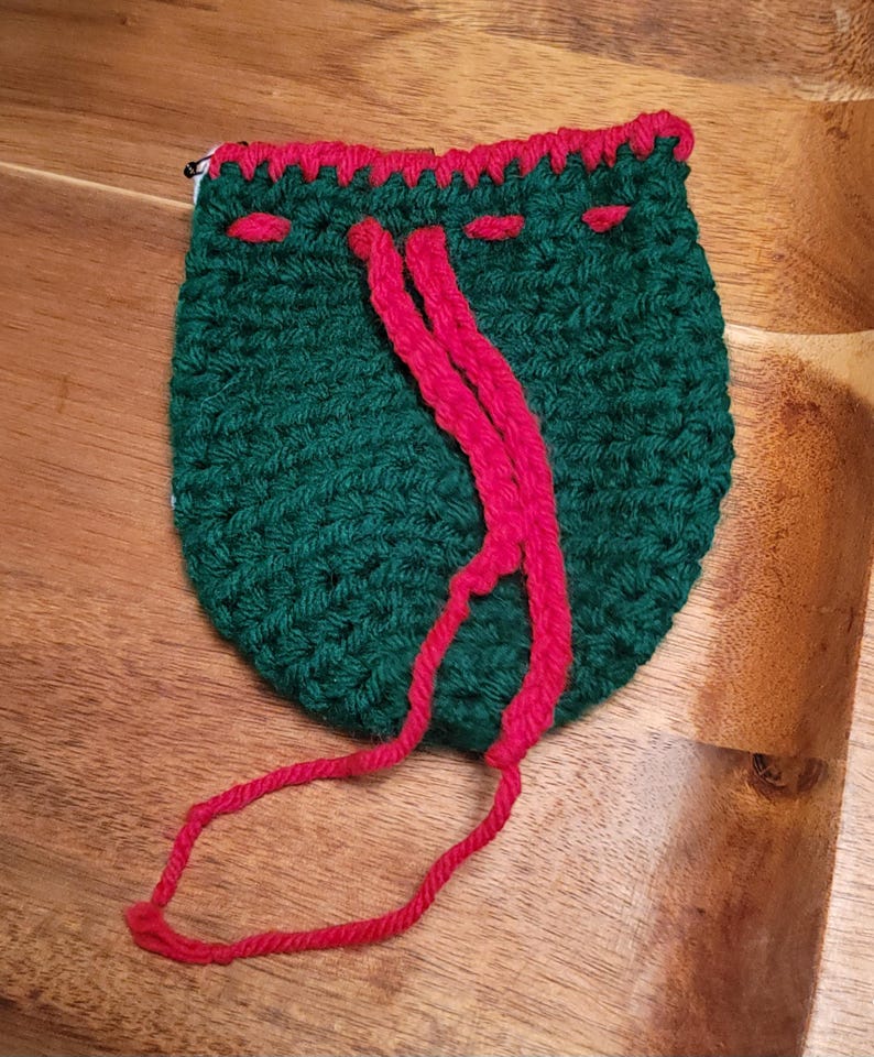 Hand Made Crochet Gift Bags, Trinket Bags, Draw String Bags, Draw ...