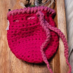 Hand Made Crochet Gift Bags, Trinket Bags, Draw String Bags, Draw ...