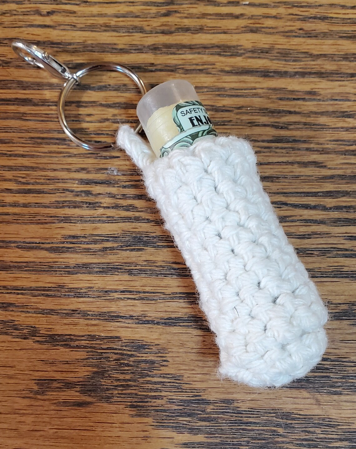 Crochet Chapstick Holder Key Chain - Etsy