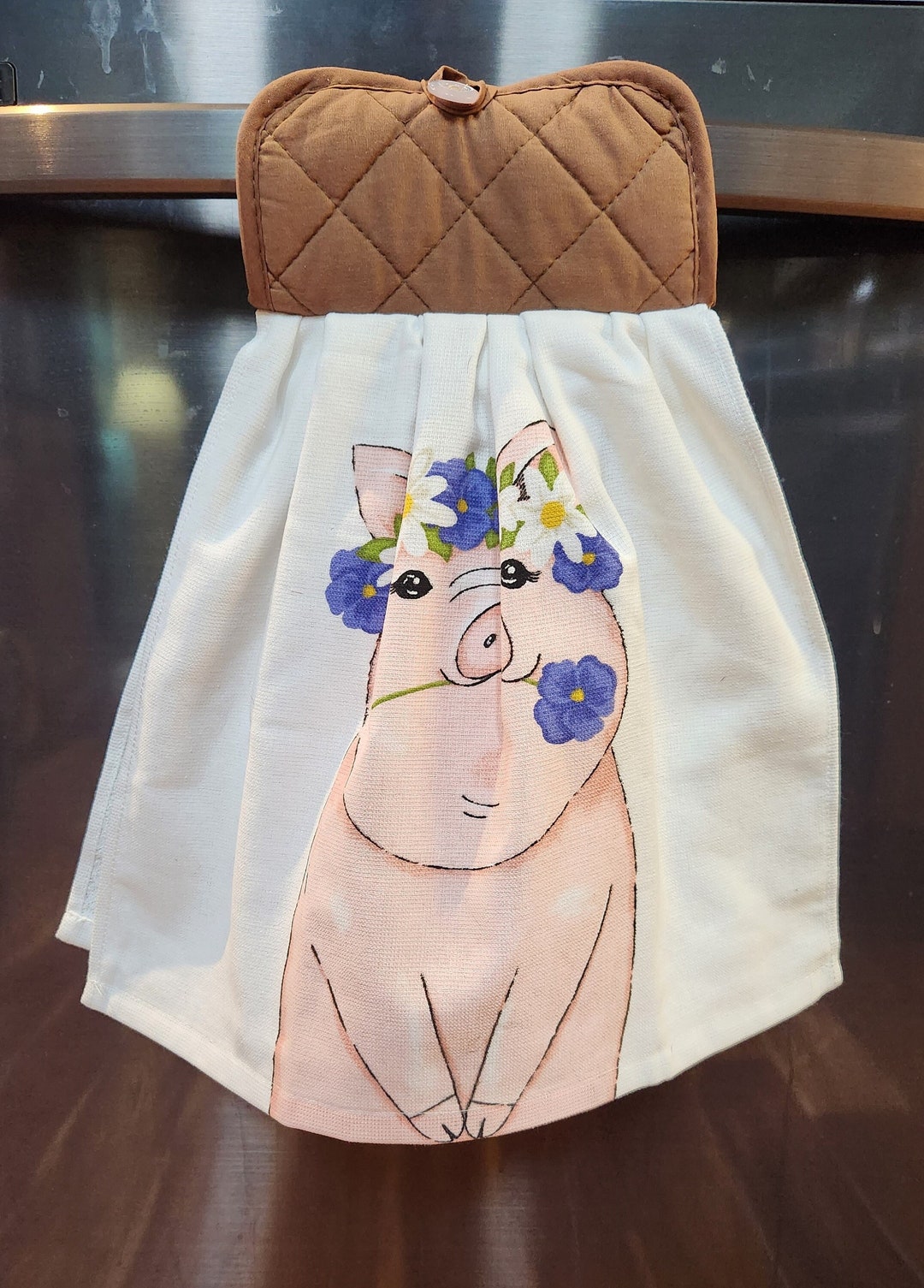 Hanging Stove Handle Kitchen Towel Pigs - Etsy
