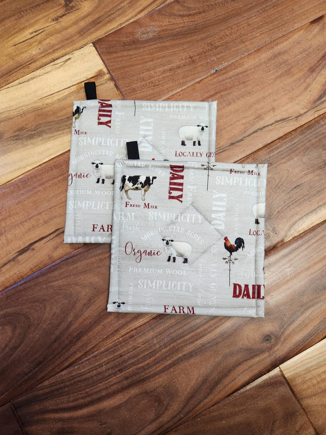 Pot Holders - Farm - Etsy