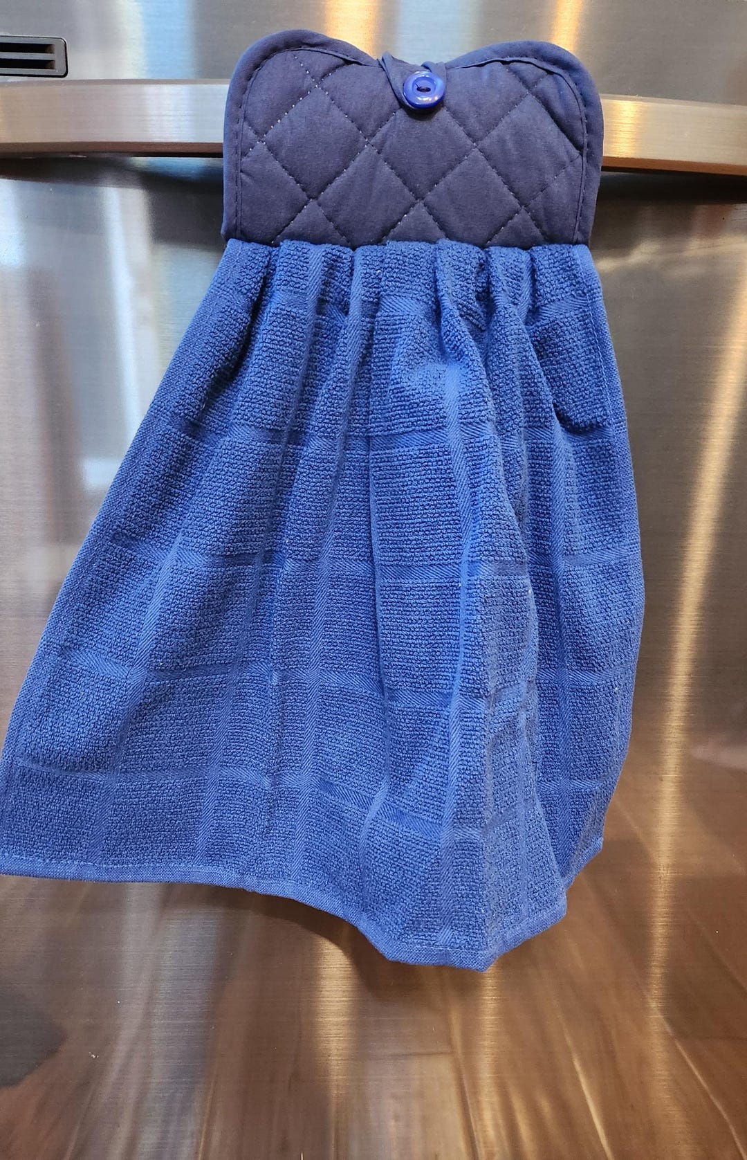 Hanging Stove Handle Kitchen Towel - Blue - Etsy