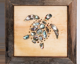 Beach Decor, Beach House Gift, Abalone Shell Wall Art, Shell Wall Decor ...