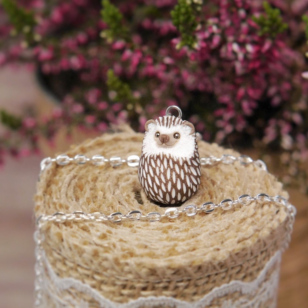 Hedgehog Charm Pendant Necklace Hedgehogs Jewelry - Etsy