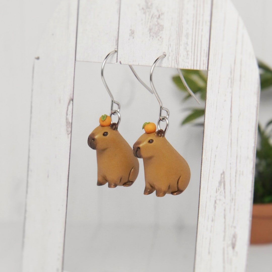 Capybara Earrings Capybaras Jewelry Gift - Etsy
