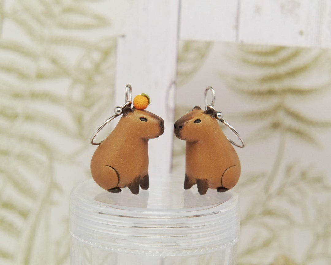 Capybara Earrings Capybaras Jewelry Gift - Etsy