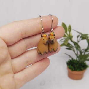 Capybara Earrings Capybaras Jewelry Gift - Etsy