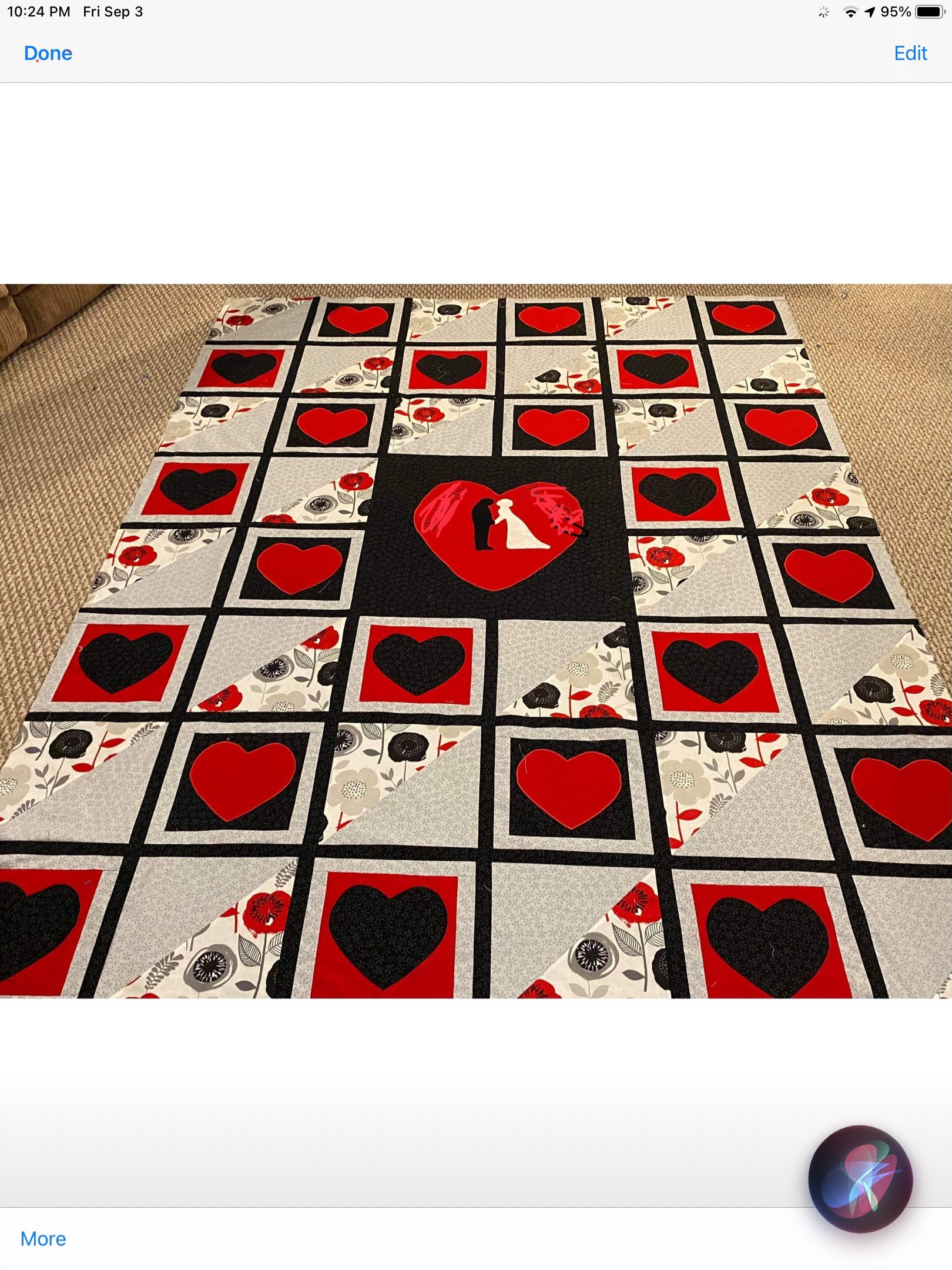 QUILT PATTERN Wedding Quilt Pattern Heart Quilt Pattern - Etsy