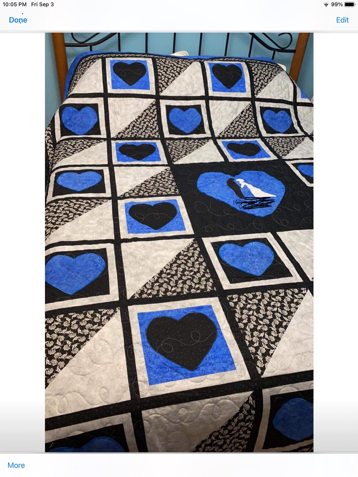 QUILT PATTERN Wedding Quilt Pattern Heart Quilt Pattern | Etsy