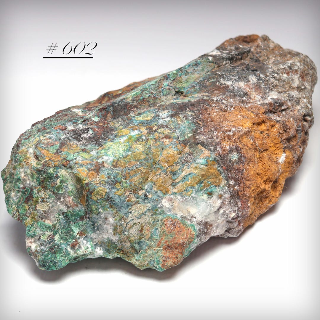 Arizona Chrysocolla on Matrix – Blue Green Copper Mineral Specimen ...
