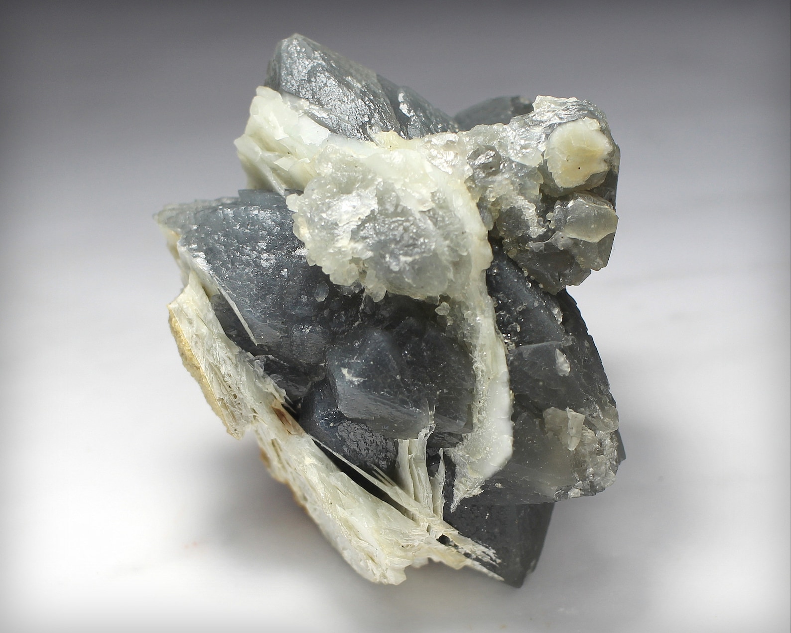 Prase Quartz With Calcite Bluish-green Prase Quartz With - Etsy