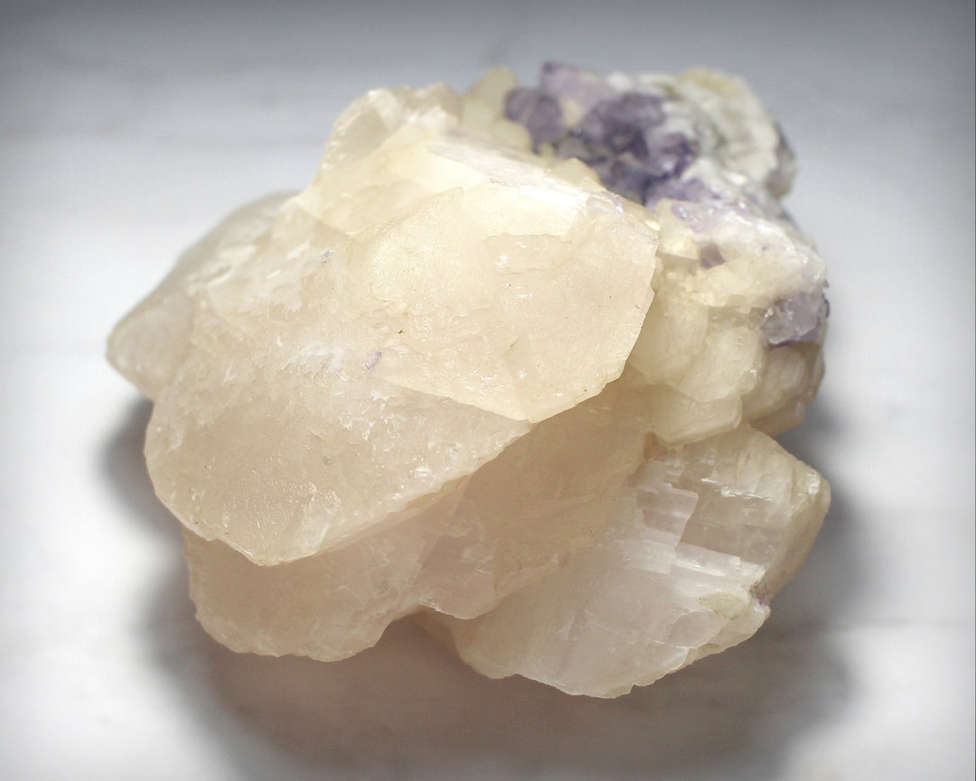 Pagoda Calcite Thick Pinkish Tabs of Calcite Crystals With Druse ...