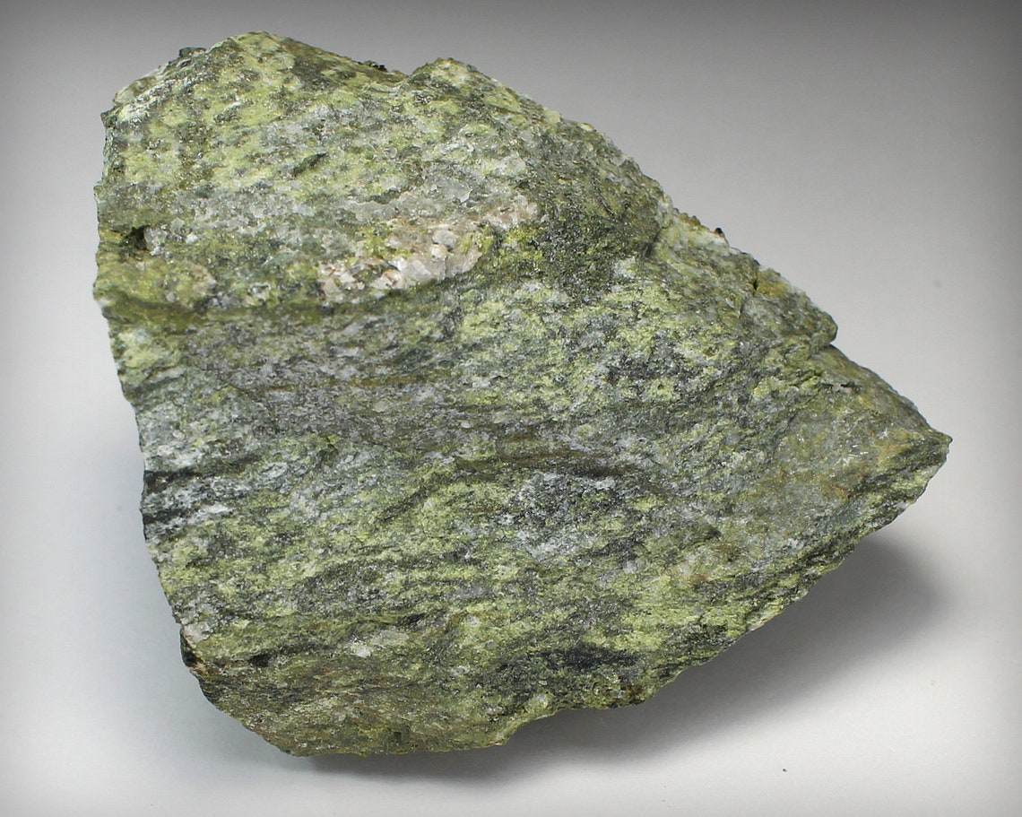 Lovely Green Epidote with Black Augite and Clear Albite from | Etsy