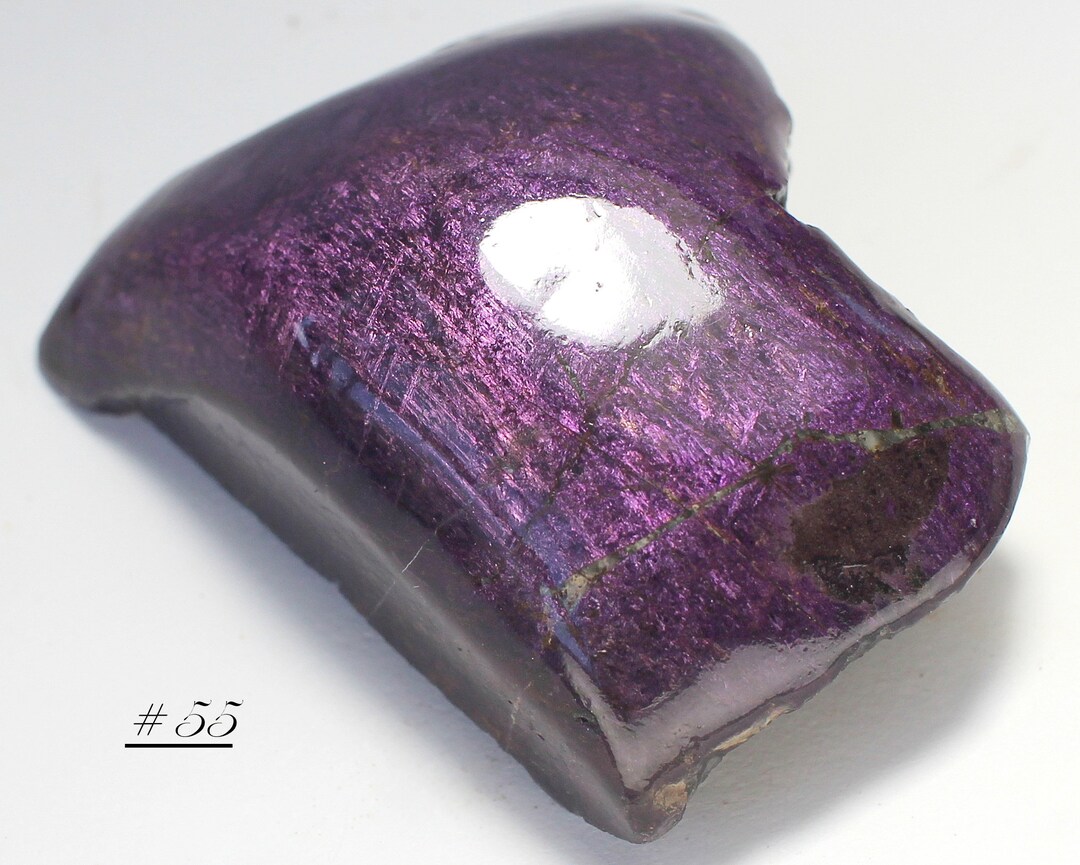 Chatoyant Purpurite Partially Polished Purpurite Stone From - Etsy