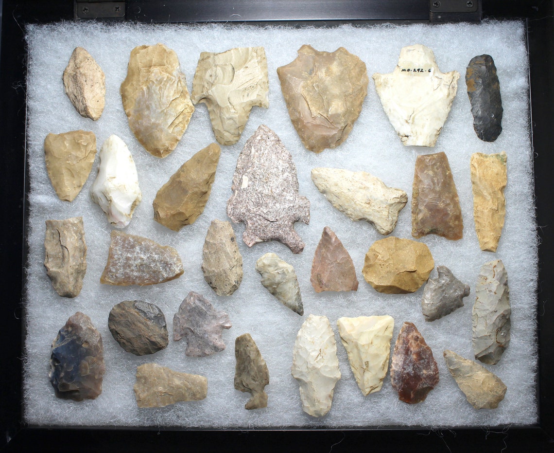 Vintage Collection of Authentic Native American Stone Points - Etsy