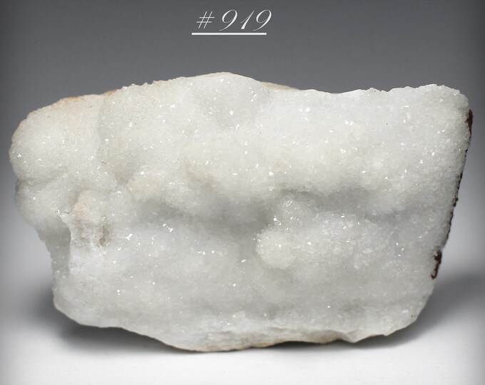 DRUSY QUARTZ - Specimen of Soft-white, Sparkly Quartz Crystalline Druse ...